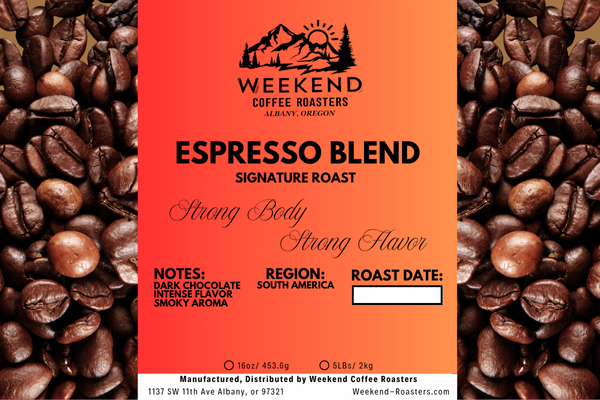Weekend Coffee Roaster's: Espresso Blend – Weekend Coffee Roasters