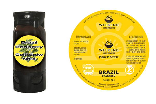 Nitro Cold Brew: Brazil Peaberry (5 gal) – Weekend Coffee Roasters