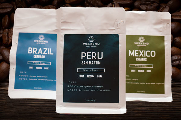 Deluxe Coffee Bean Box - Variety Pack – Weekend Coffee Roasters